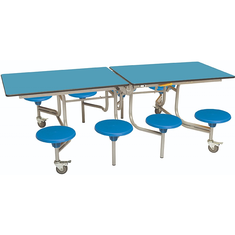 8 Seat Rectangular Mobile Folding School Dining Tables from our Mobile ...