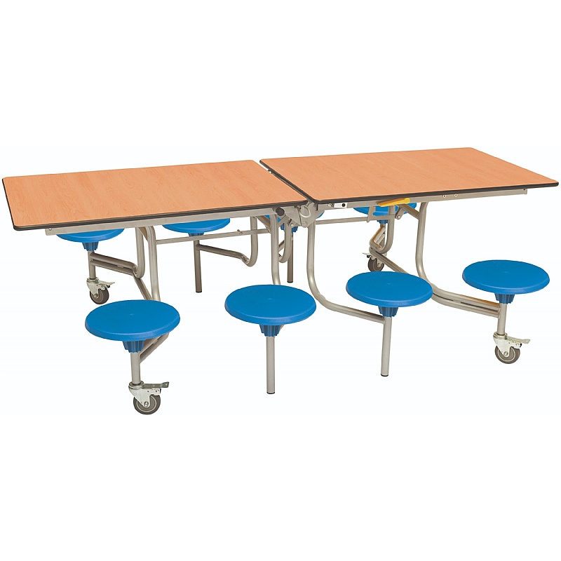 8 Seat Rectangular Mobile Folding School Dining Tables from our Mobile ...