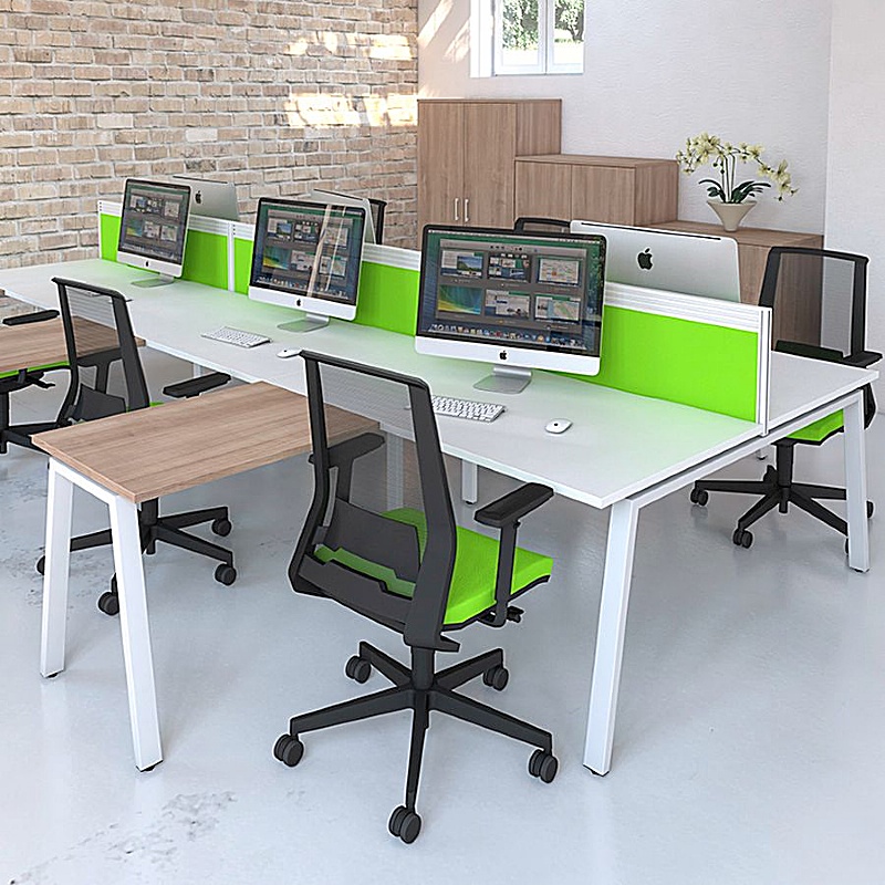 Apex Rectangular Back to Back Bench Extension Desks from our Office ...