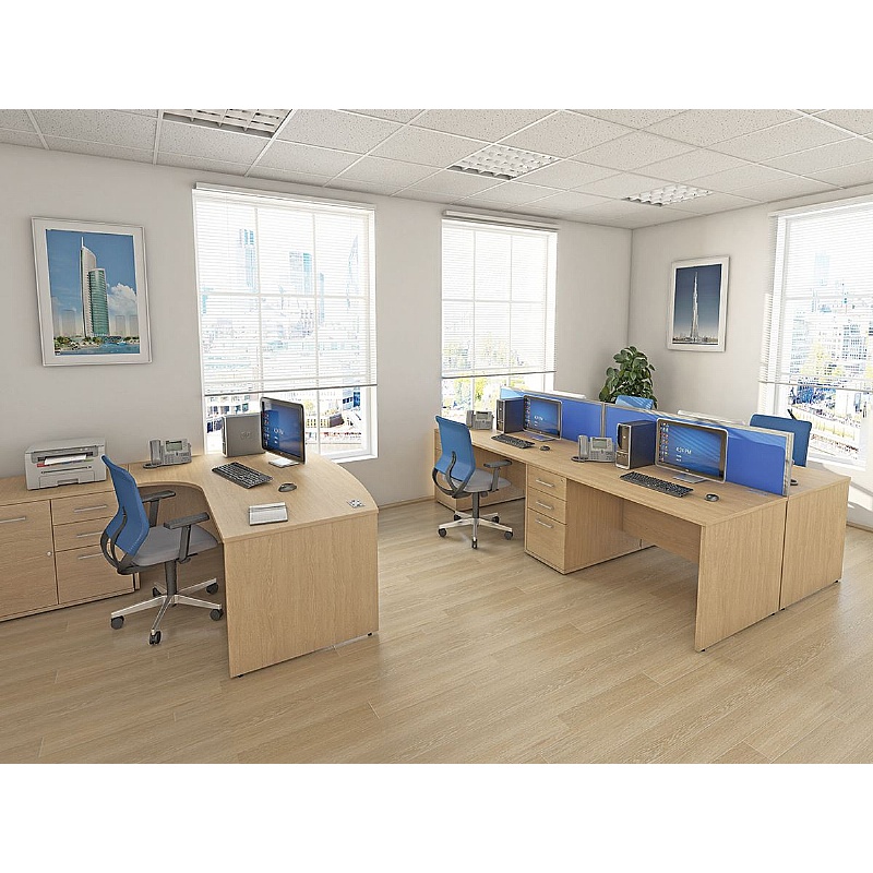 Forme Universal Ergonomic Radial Office Desks from our Ergonomic Office ...
