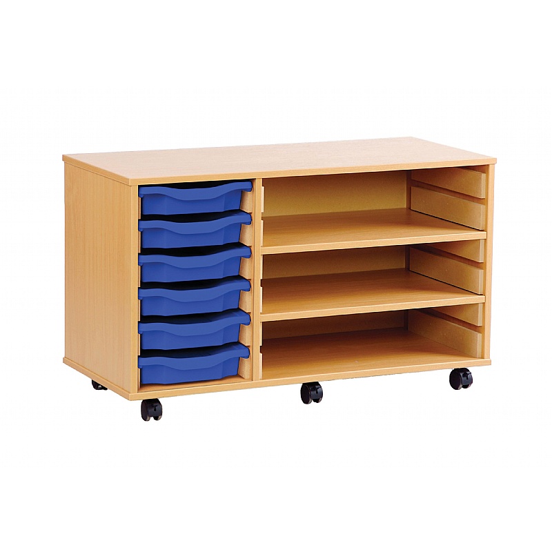 Classic 6 Shallow Tray Storage with 2 Adjustable Shelves from our Tray ...