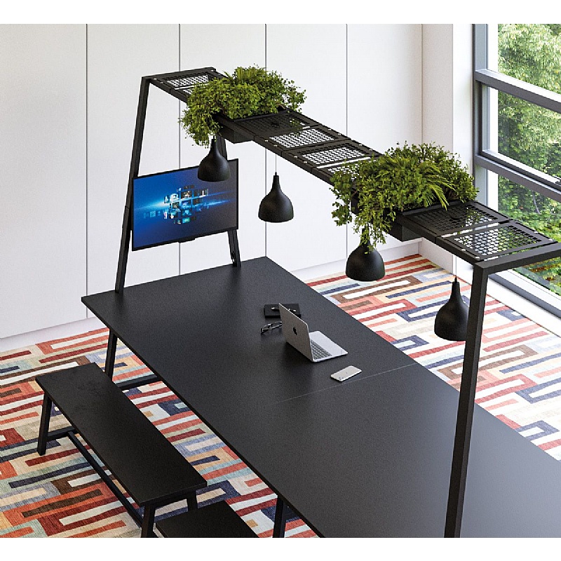 Atomic Rectangular Breakout and Meeting Tables with Overhead Gantry ...