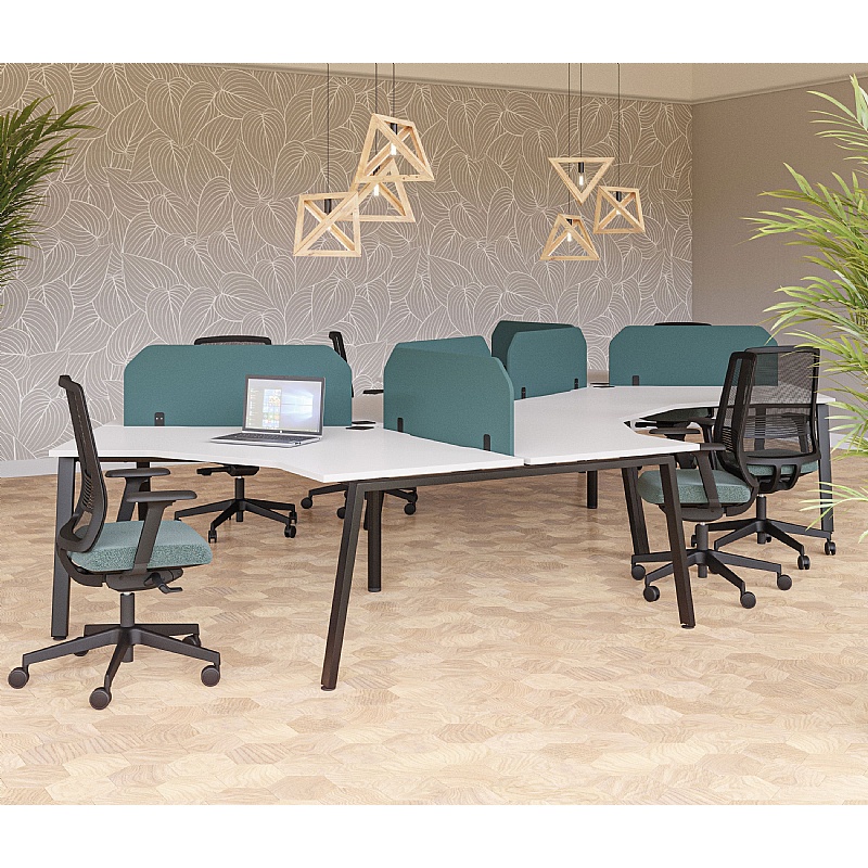 Apex 3 Person Cluster A-Frame Bench Desks from our Bench Desks range.