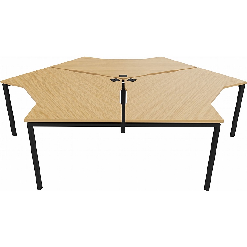 Apex 3 Person Cluster Goalpost Bench Desks from our Bench Desks range.