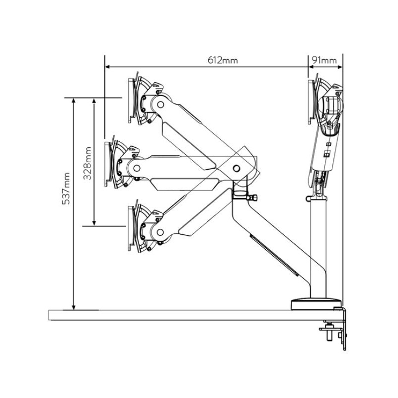 Flo X Large Format Single Screen Dynamic Monitor Arm from our Monitor ...