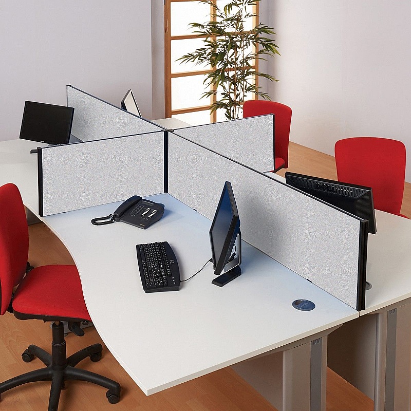 BusyScreen Rectangular Desk Mounted Partition Screens from our Office ...