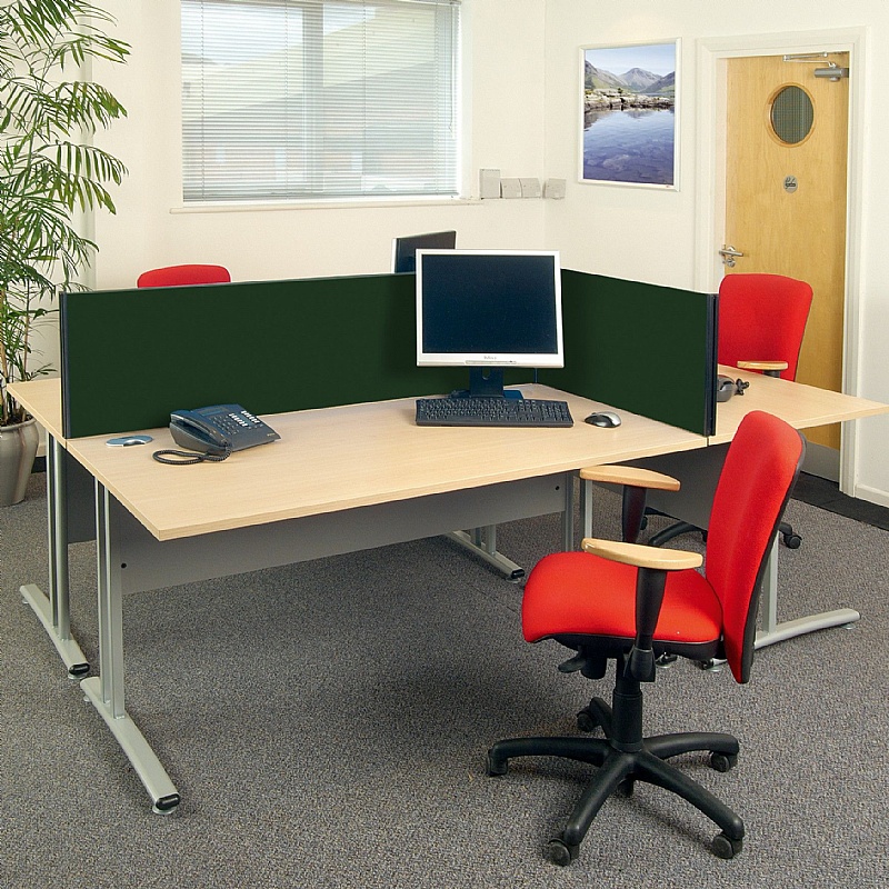 BusyScreen ColourPlus Rectangular Desk Mounted Partition Screens from ...