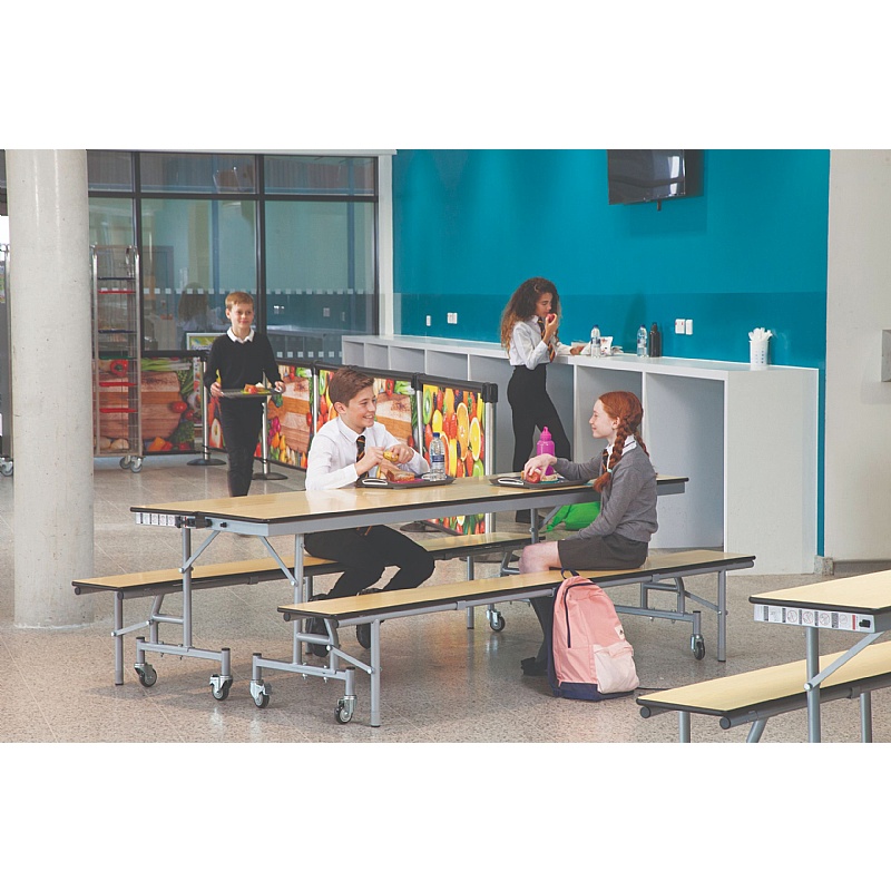 Convertible Bench Dining Units from our Mobile Folding Tables range.