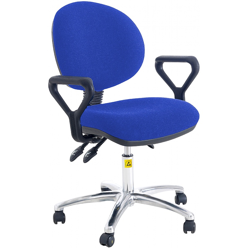 ESD Static Dissipative Deluxe Ergonomic Fabric Chairs from our ESD Anti ...