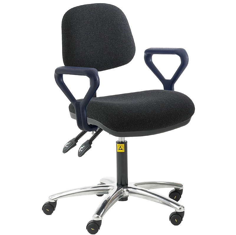 ESD Static Dissipative Ergonomic Fabric Plus Chairs from our ESD Anti ...