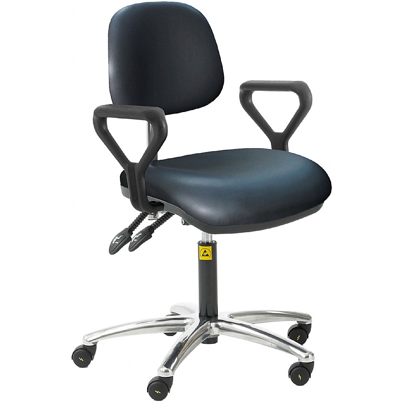 ESD Static Dissipative Ergonomic Vinyl Plus Chairs from our ESD Anti ...