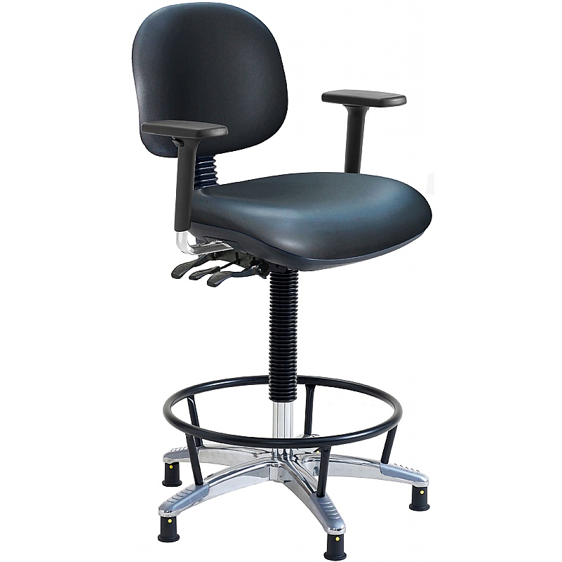 ESD Static Dissipative Heavy Duty Vinyl Draughtsman Chairs from our ESD ...
