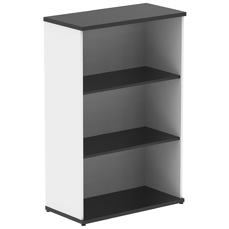 Obsidian Duo Black Wooden Office Bookcases from our Office Bookcases range.
