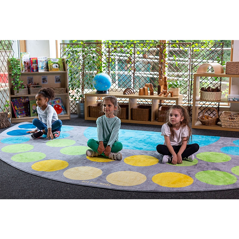 Lake Large Semi-Circle Placement Carpet from our School Carpets, Mats ...