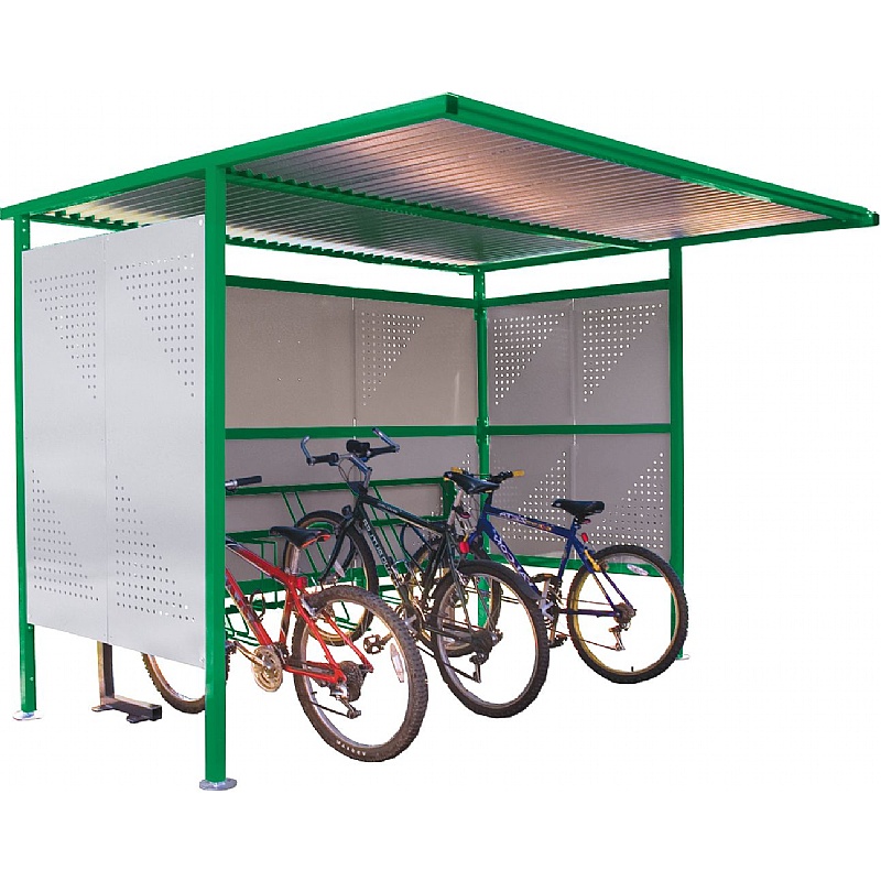Traditional Secure Bicycle Shelters from our Bike Racks & Cycle ...
