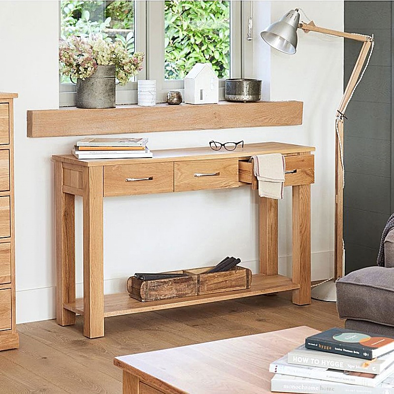 Mobel Oak Solid Wood Home Office Console Desk from our Home Computer ...
