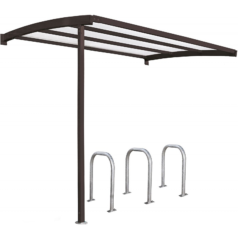 Wall Mounted Secure Bicycle Shelters Extension from our Bike Racks ...