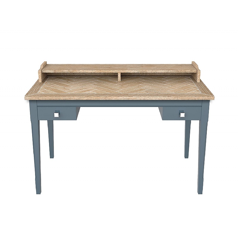 Signature Blue Solid Wood Home Office Desk from our Home Computer Desks ...
