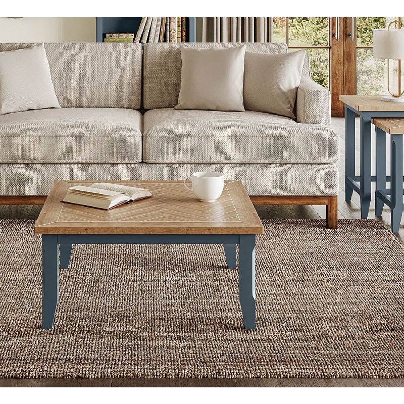 Signature Blue Solid Wood Square Coffee Table from our Coffee Tables range.