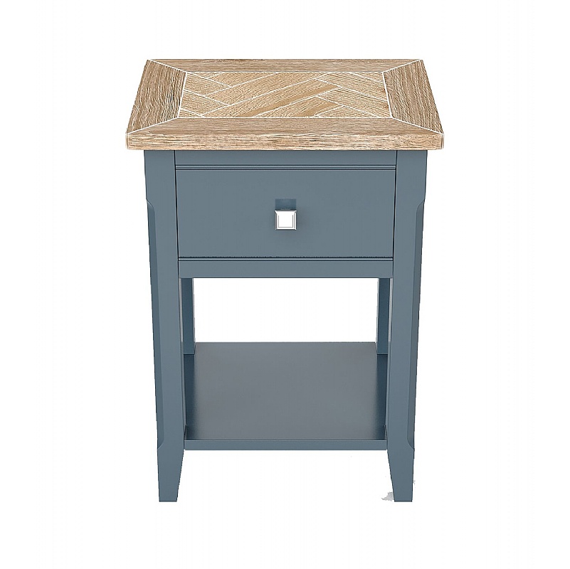 Signature Blue Solid Wood Side Table from our Coffee Tables range.