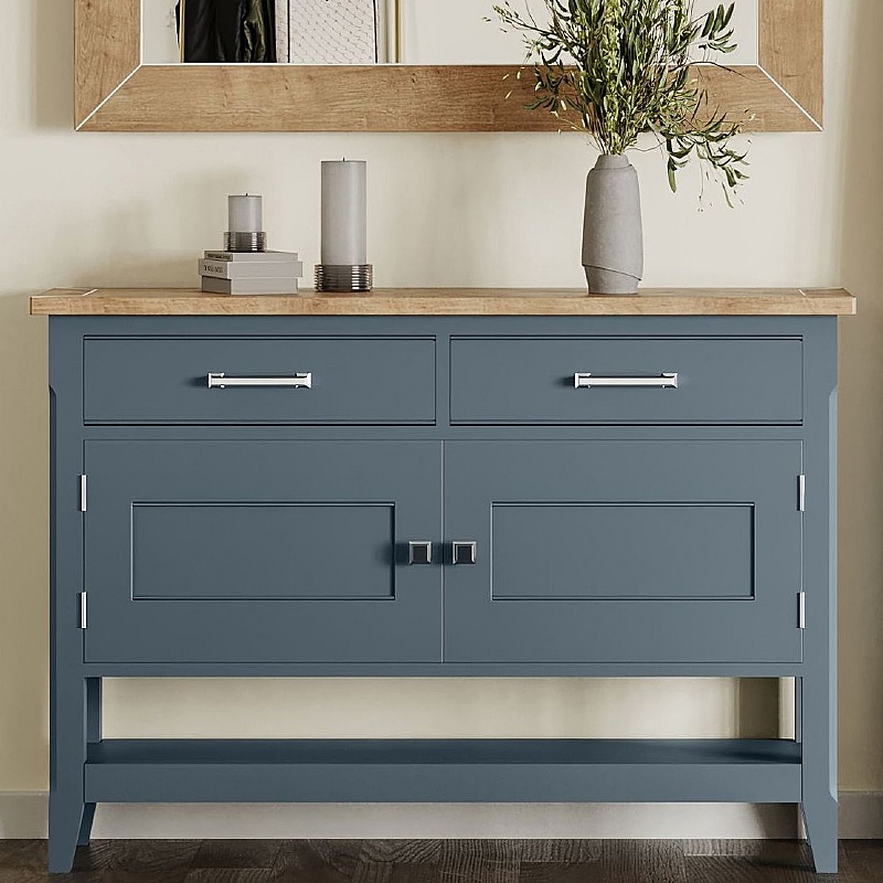 Signature Blue Solid Wood Compact Sideboard from our Office Cupboards ...