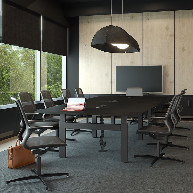 Progress Plus Electric Height Adjustable Plectrum Shaped Boardroom and ...