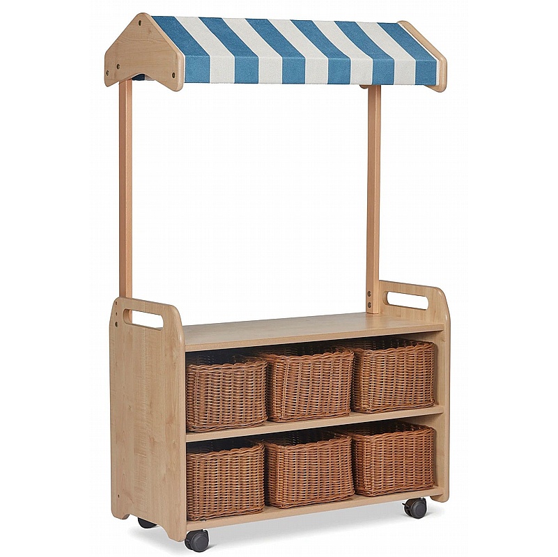 Role Play Zone Mobile Market Stall with Storage from our Zones and Room Environments range.
