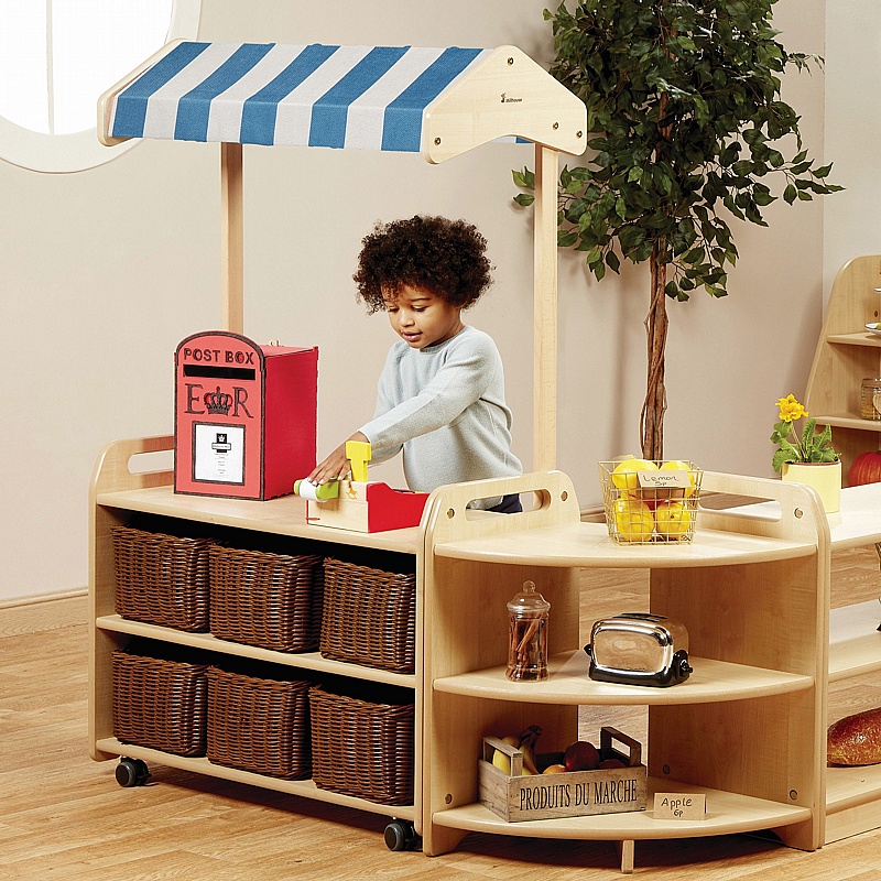 Role Play Zone Mobile Market Stall with Storage from our Zones and Room ...
