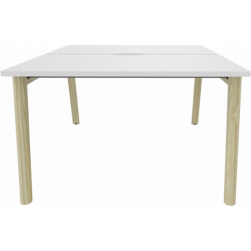 Linux II Scandi 2 Person A-Frame Rectangular Back to Back Bench Desks ...