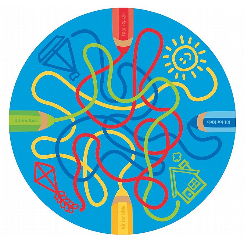 Rainbow Colour Tubes Carpet from our School Carpets, Mats & Rugs range.