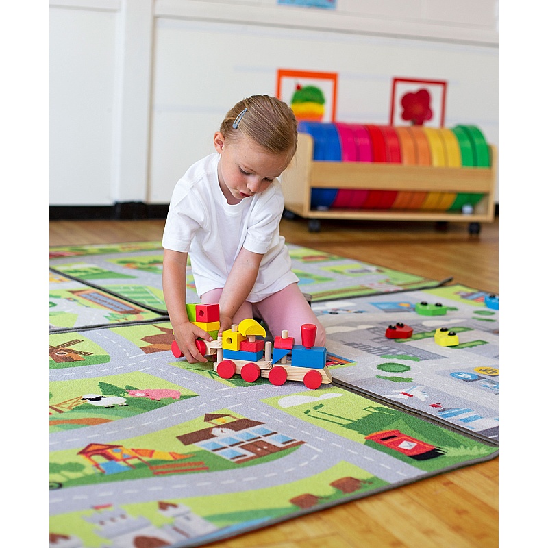 Small World Road Map Set 1 from our School Carpets, Mats & Rugs range.