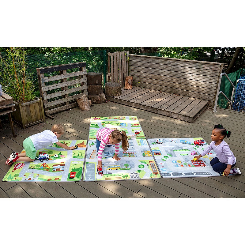 Small World Road Map Set 1 from our School Carpets, Mats & Rugs range.