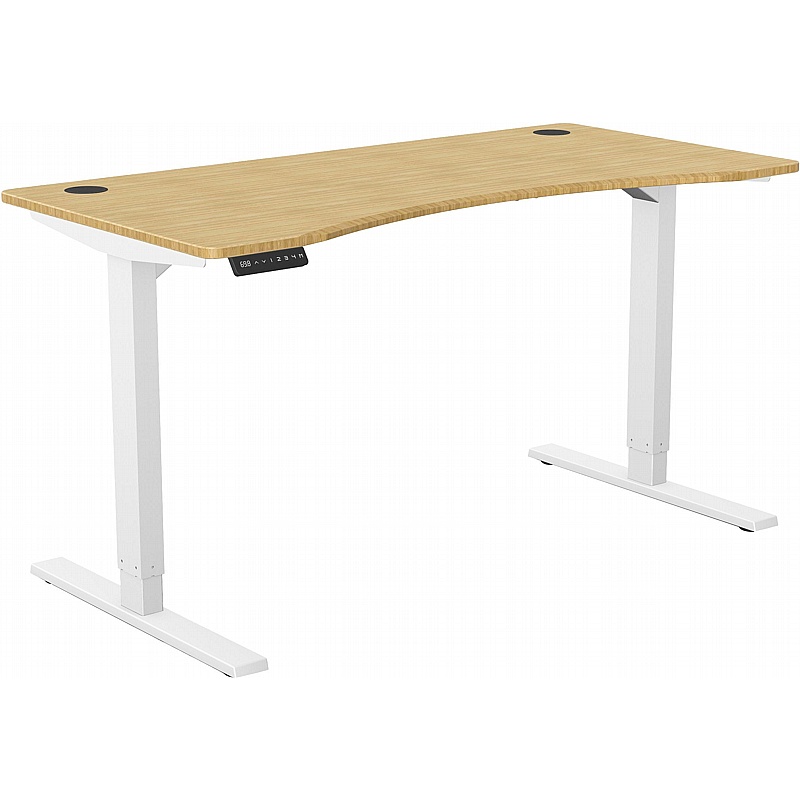 SmartLine Bamboo Curve Sit Stand Office Desks from our Sit-Stand Desks range.