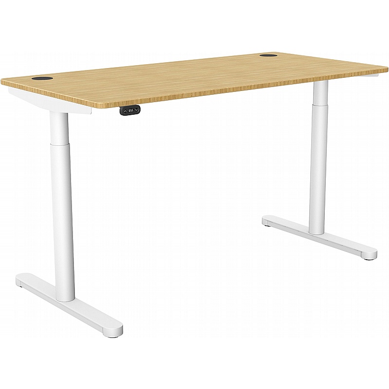 SmartLine Flow Bamboo Sit Stand Office Desks from our Sit-Stand Desks range.
