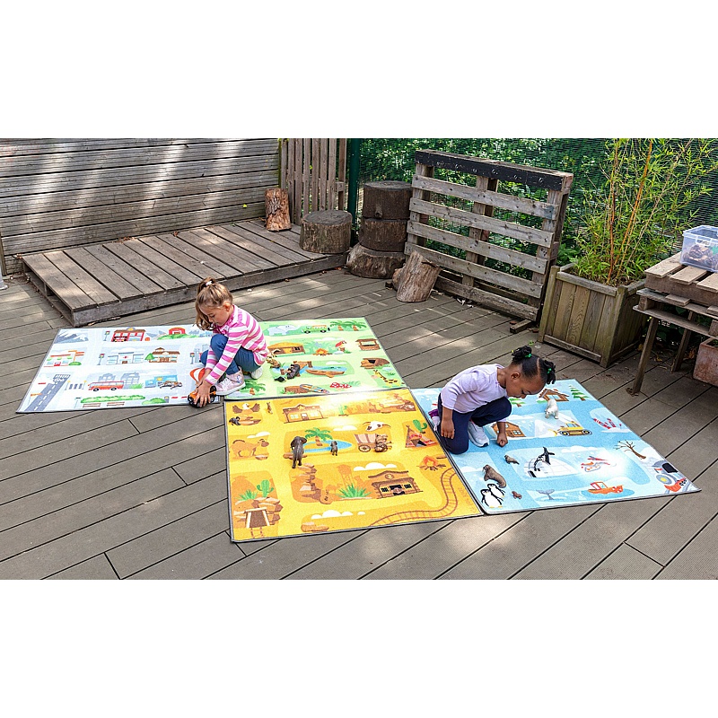 Small World Road Map Set 2 from our School Carpets, Mats & Rugs range.