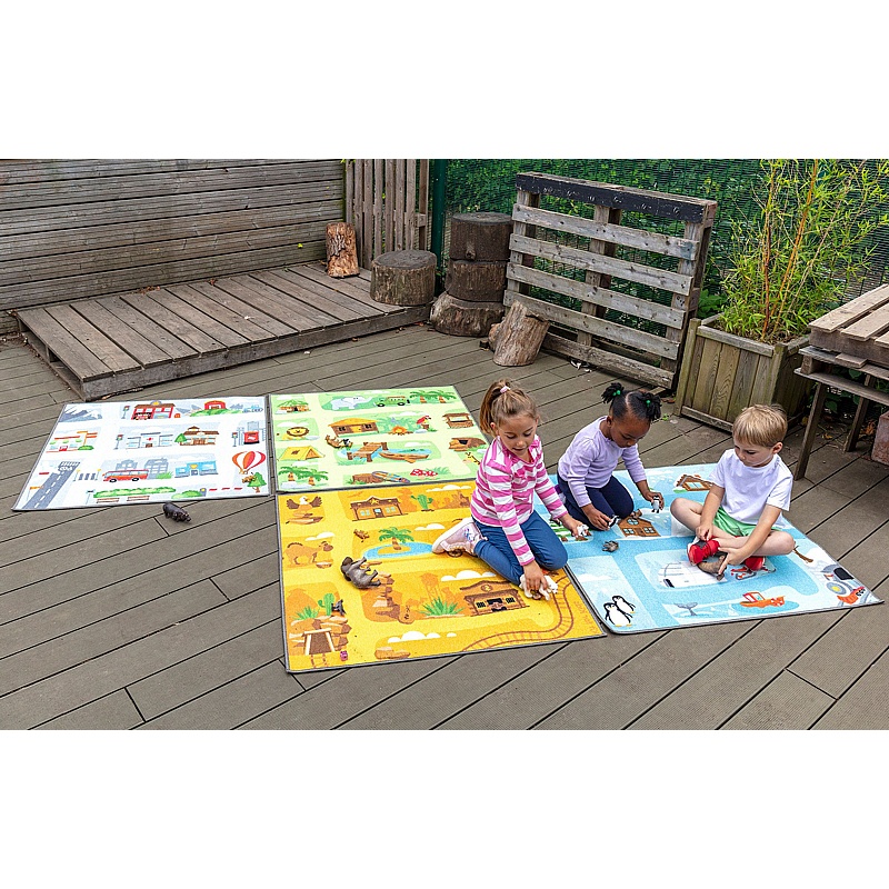 Small World Road Map Set 2 from our School Carpets, Mats & Rugs range.