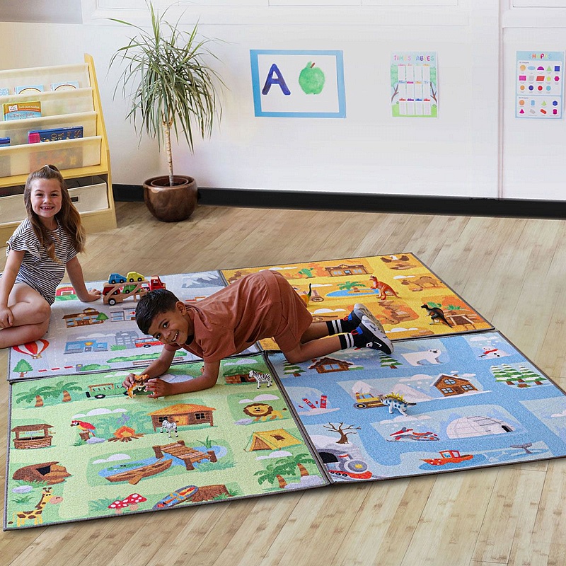 Small World Road Map Set 2 from our School Carpets, Mats & Rugs range.