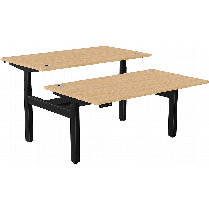 SmartLine Pro 2 Person Back to Back Sit Stand Office Desks from our Sit ...
