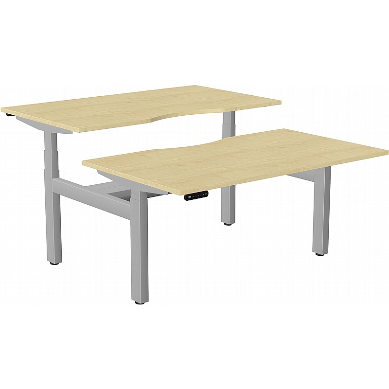 SmartLine Pro 2 Person Back to Back Sit Stand Office Desks from our Sit ...