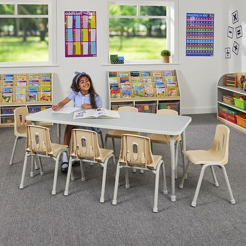 Modern Thrifty Height Adjustable Rectangular Tables from our Classroom ...