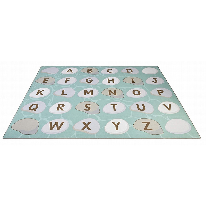 Alphabet Stones Rectangular Placement Carpet from our School Carpets ...