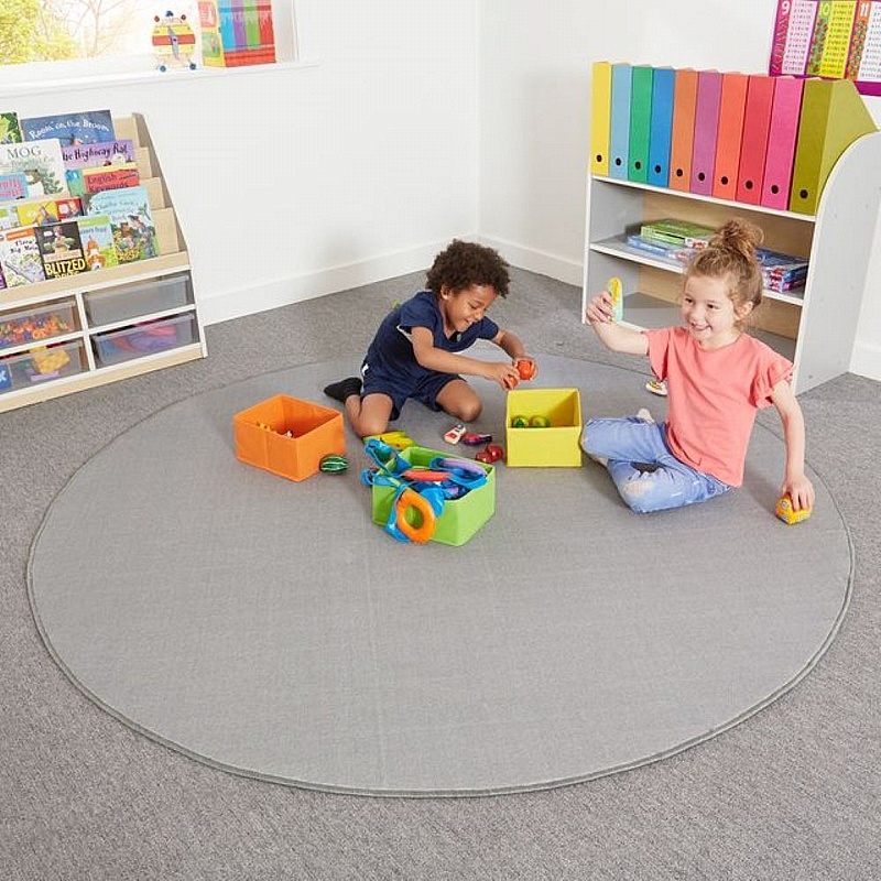 Solid Round Placement Carpet from our School Carpets, Mats & Rugs range.