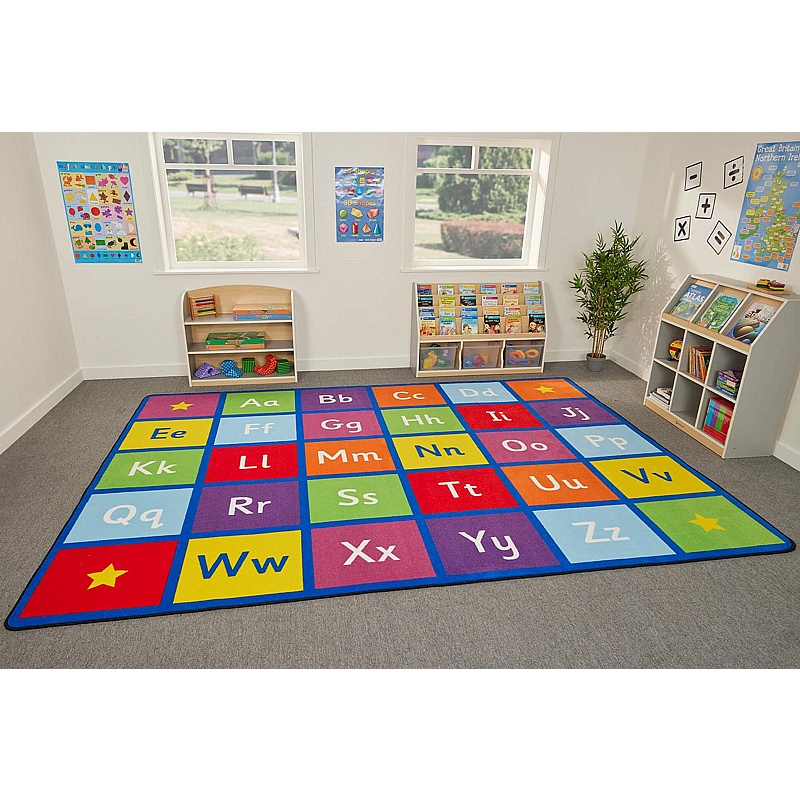Large Alphabet Rectangular Placement Carpet from our School Carpets, Mats & Rugs range.
