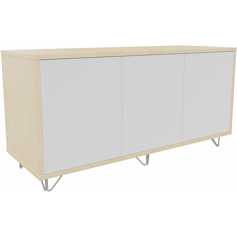 Boss Design Contract 3 Door Desk High Credenza with Wire Feet from our ...