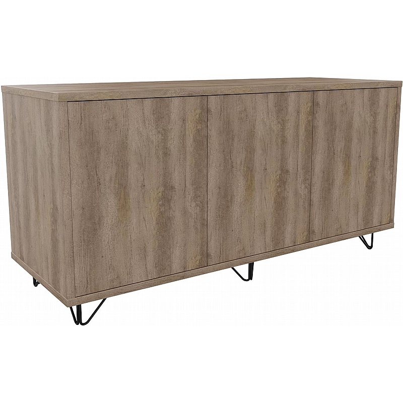 Boss Design Contract 3 Door Desk High Credenza with Wire Feet from our ...