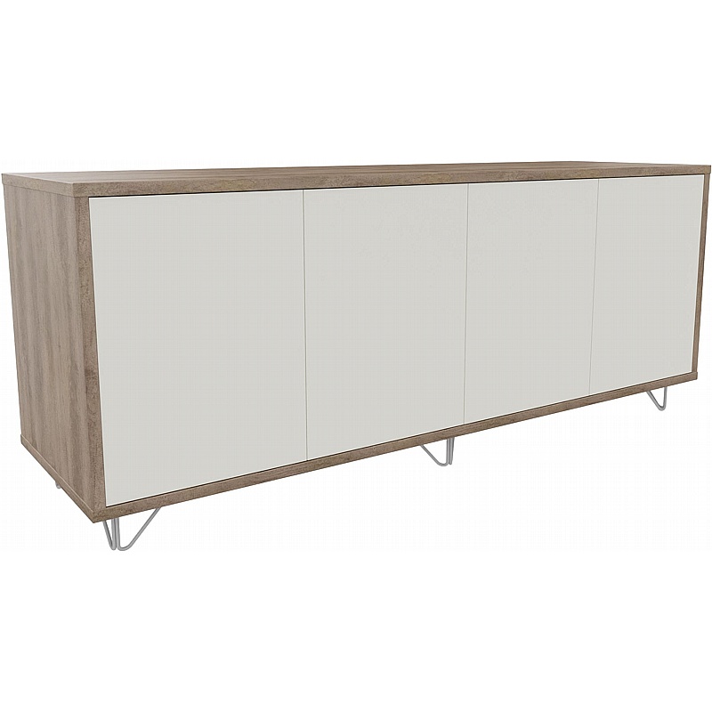 Boss Design Contract 4 Door Desk High Credenza with Wire Feet from our ...