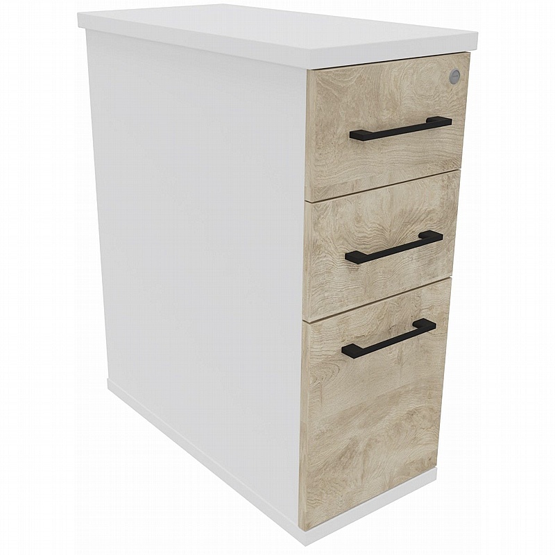 Unified Duo Narrow Desk High Pedestals from our Office Drawers range.