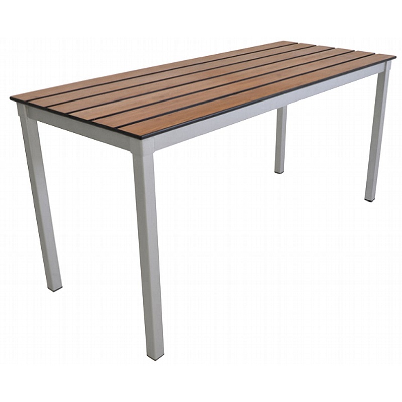 Gopak EnviroSlat Compact Rectangular Outdoor Picnic and Dining Tables ...
