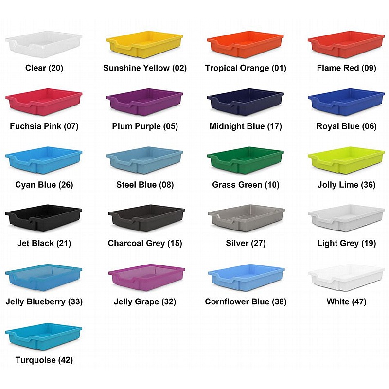 EduStore Quad Column 40 Shallow Tray Storage from our Tray Storage ...