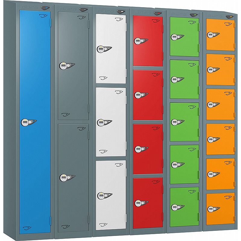 Pure Antibacterial Sloping Top Lockers with Manual Combination Lock ...